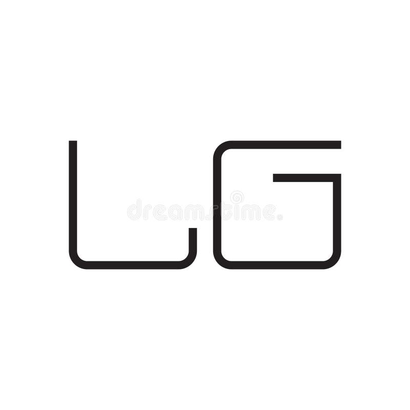 Lg Initial Letter Vector Logo Icon Stock Vector - Illustration of sign ...