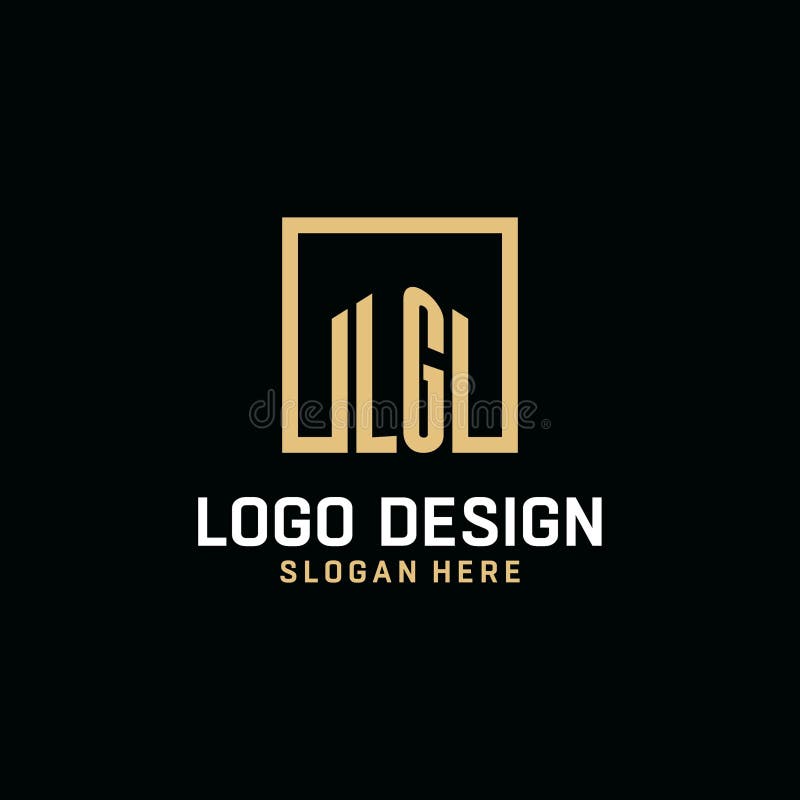Initial Lg Monogram Logo Stock Illustrations – 1,217 Initial Lg ...