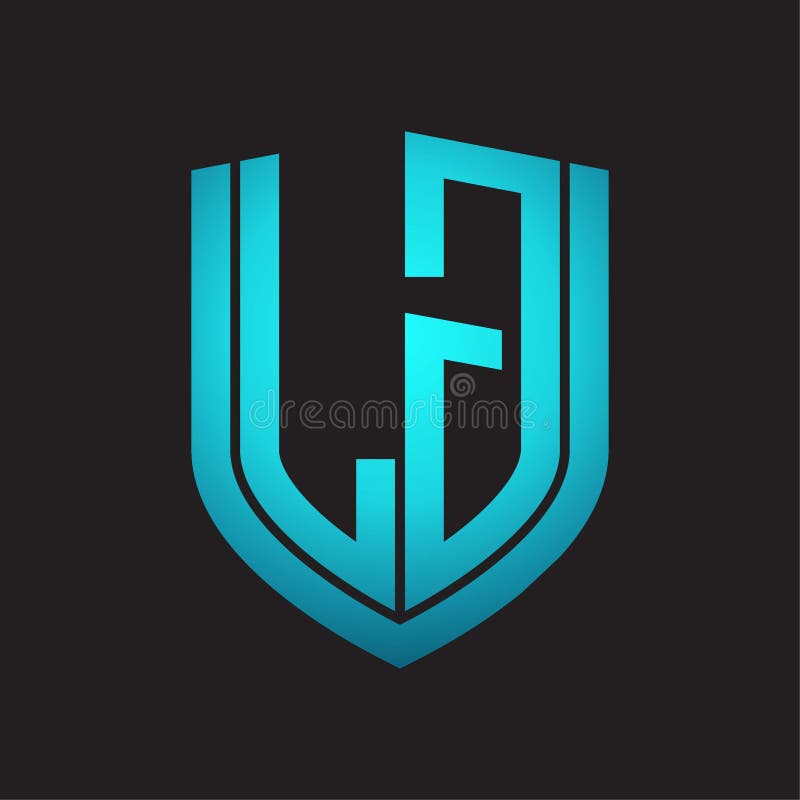LG Logo Monogram with Emblem Shield Design Isolated with Blue Colors on ...