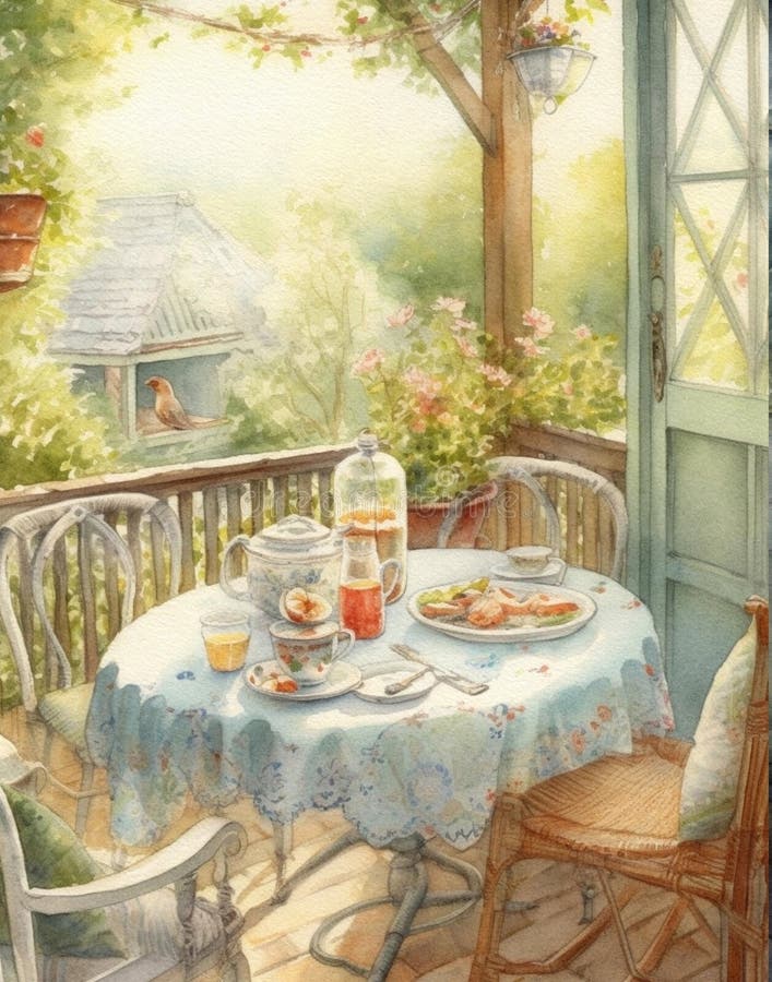 Veranda Drawing Stock Illustrations – 203 Veranda Drawing Stock ...