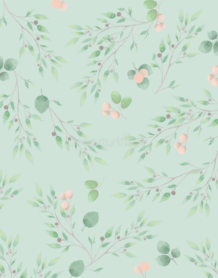 Holiday Card, Holiday Invitation with Floral Pattern in Pastel Colors ...