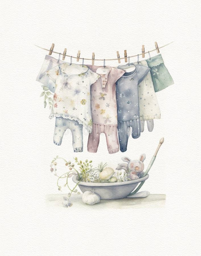 Washing Drawing Kids Stock Illustrations – 316 Washing Drawing Kids ...