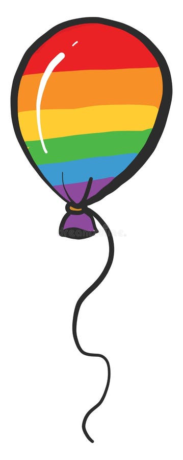 LGBT Balloon, Illustration, Vector Stock Illustration - Illustration of ...