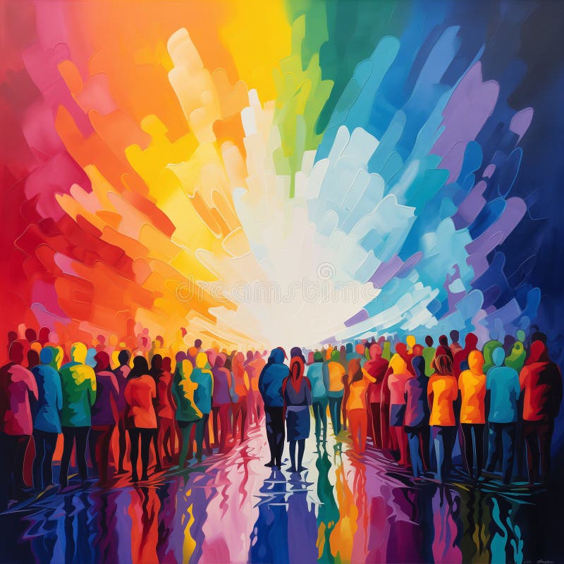 LGBT Community Abstract Rainbow 13 Stock Illustration - Illustration of ...