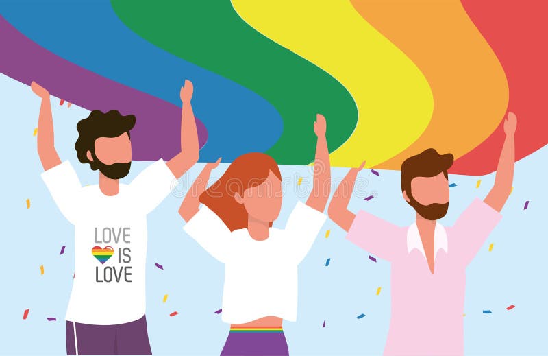 Lgbt Community Together To Freedom and Proud Stock Vector ... Lgbt Community Together To Freedom and Proud Stock Vector ...