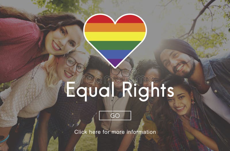 LGBT Equal Rights Rainbow Symbol Concept Stock Photo - Image of gender ...