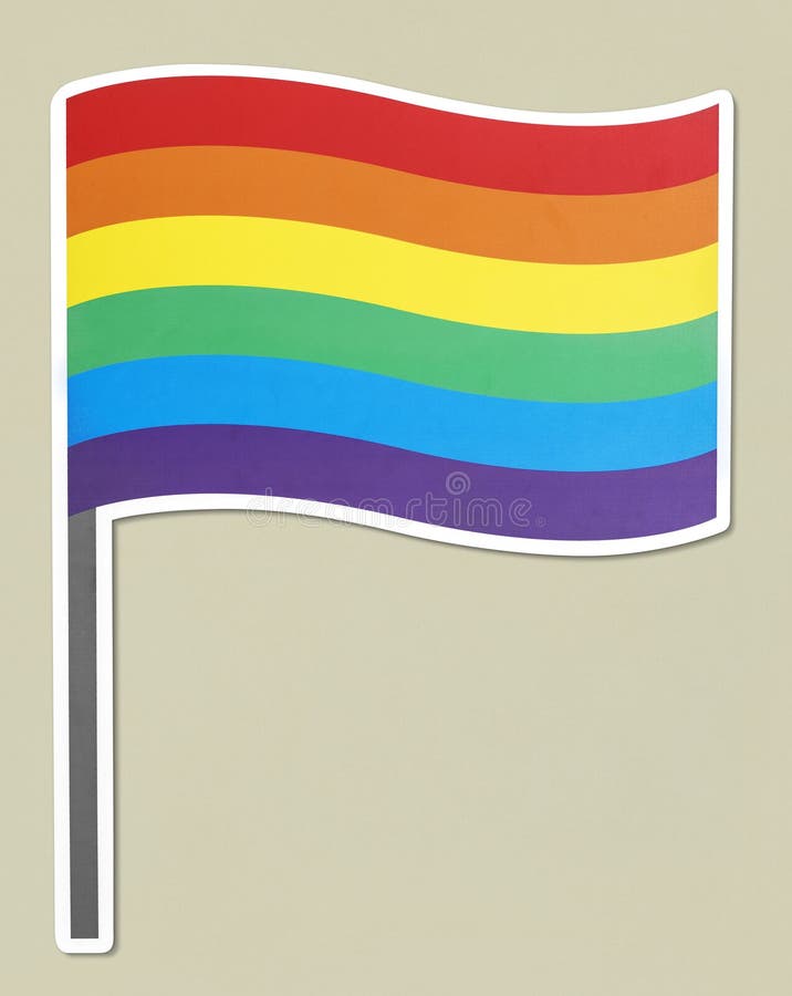 Gay Lgbt Flag Painted Rainbow Heart Stock Image - Image of heart ...