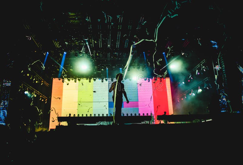 Lgbt Flag on Stage Lgbt Community Rights Stock Image - Image of lgbt ...