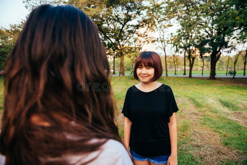 Lgbt Lesbian Women Couple Moments Happiness Lesbian Women Couple
