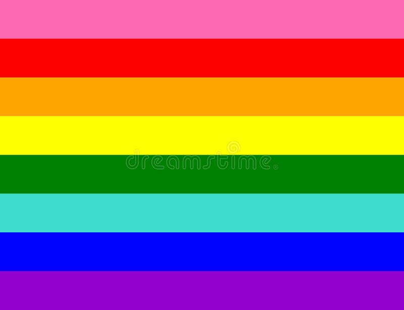 LGBT Pride Flag or Rainbow Pride Flag Original Eight-stripe Version of ...