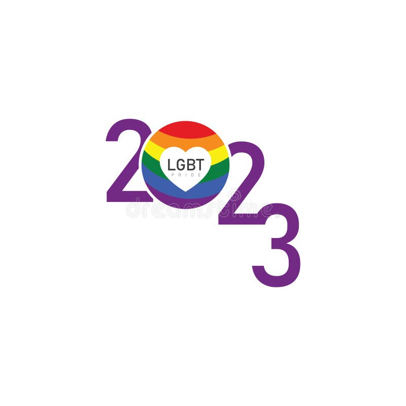 LGBT Pride Rainbow Flag Logo Icon. Stock Vector - Illustration of ...