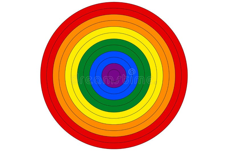 LGBT Rainbow Flag is the Target Vector Stock Vector - Illustration of ...