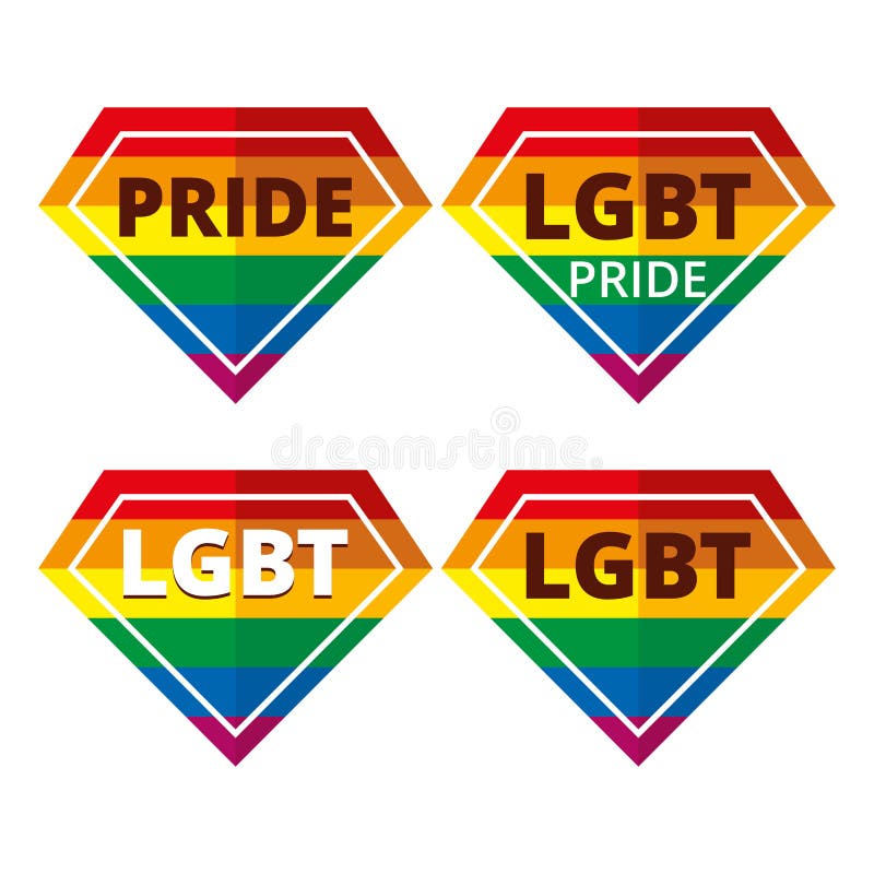 LGBT rainbow symbol stock illustration. Illustration of bright - 101829871