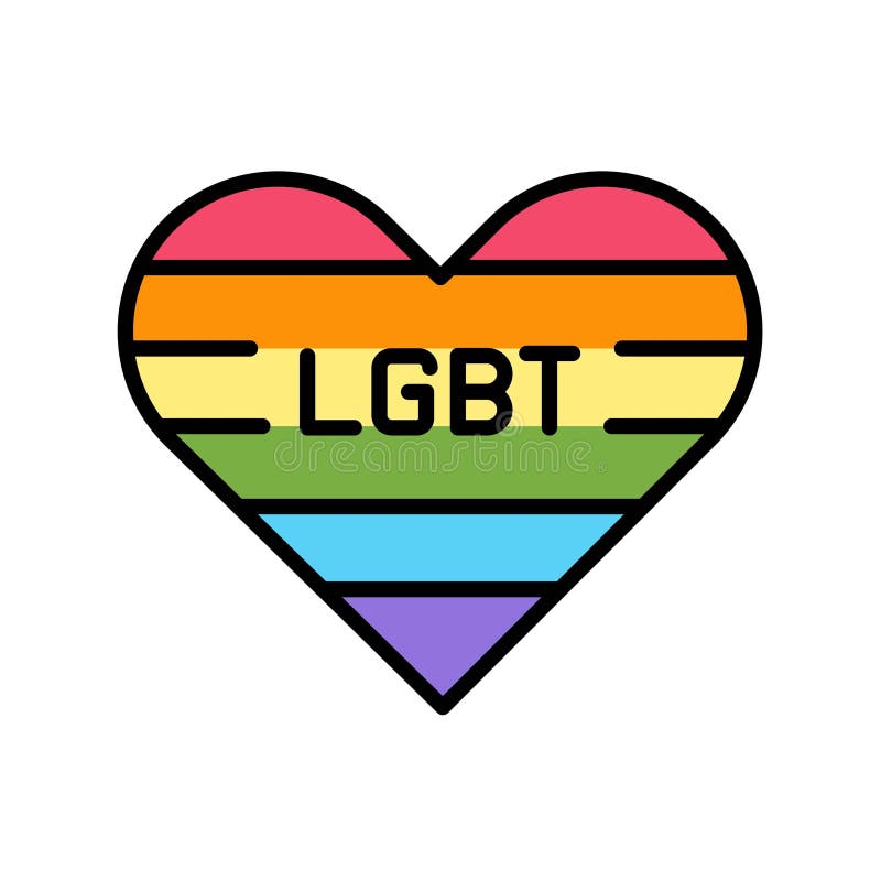 LGBT Society Line Icon. Vector Isolated Element Stock Vector ...