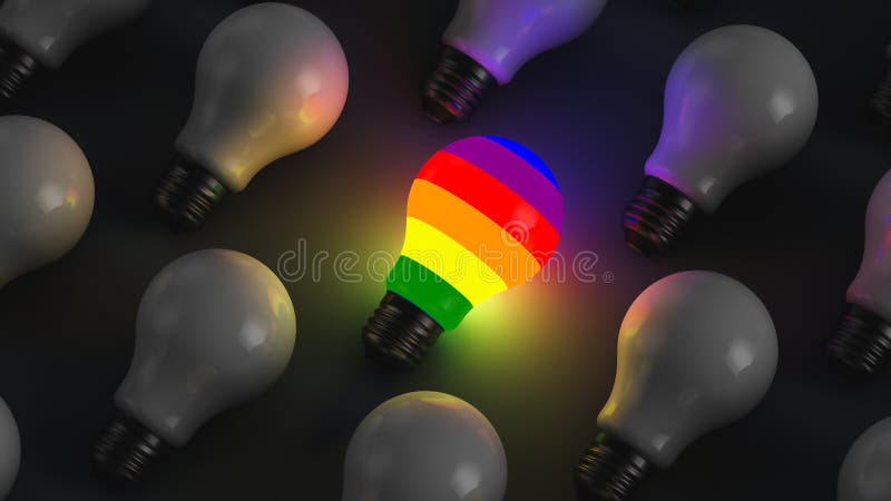 LGBT Theme Illustration. Different from Others Stock Illustration ...