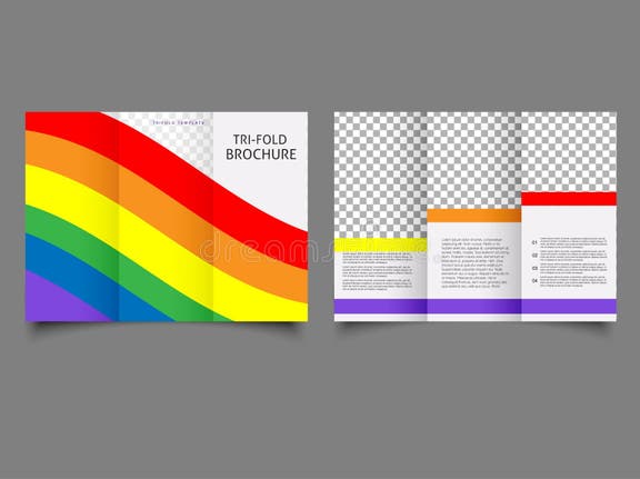 LGBT TriFold Brochure, Equality Flyer. Vector Graphics for Design Stock ...
