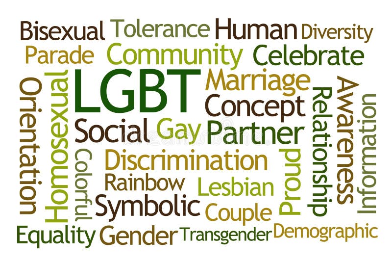 LGBT Word Cloud stock illustration. Illustration of diversity - 142578550