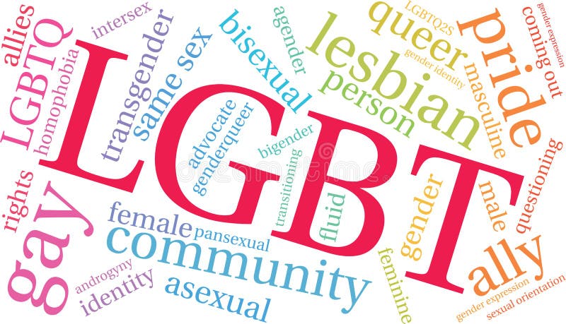 LGBT Word Cloud stock illustration. Illustration of male - 103969047