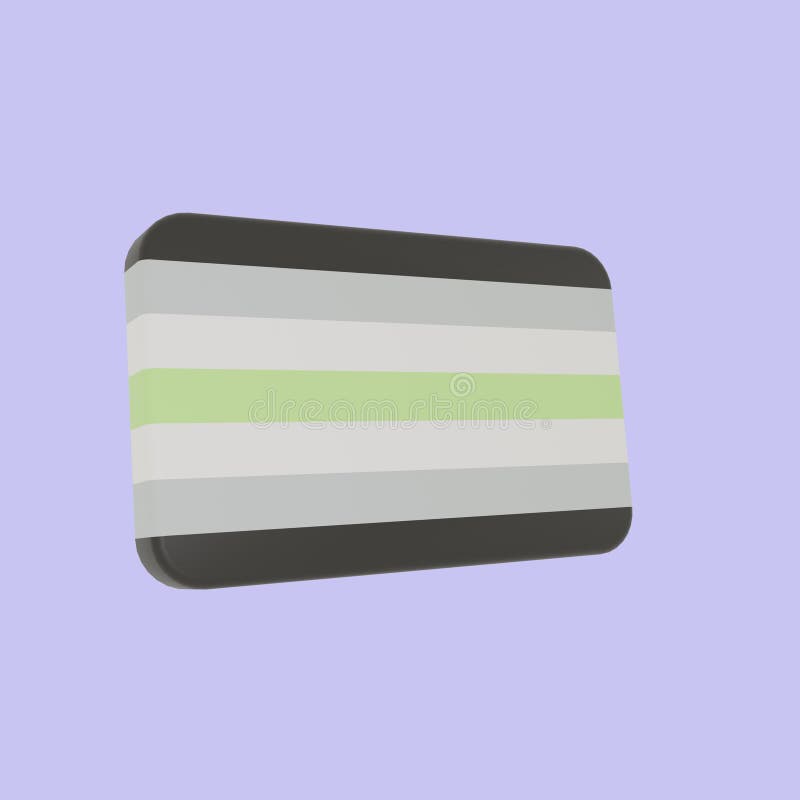Agender Flag 3d Icon For Gay Pride Lgbt Pride Lgbtq Symbol Render