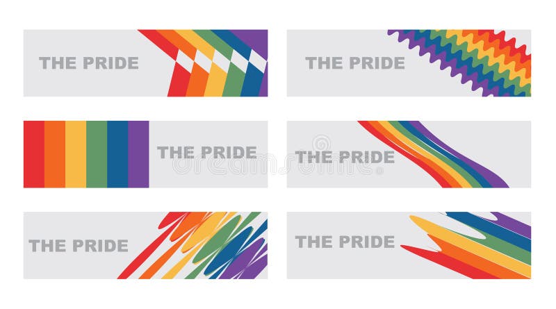 LGBTQ Banner Designs stock vector. Illustration of brand - 280166987