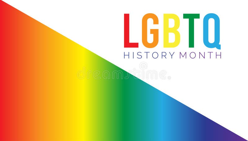 LGBTQ History Month is Observed Every Year Stock Vector - Illustration ...