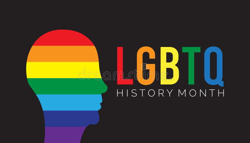 LGBTQ History Month is Observed Every Year Stock Vector - Illustration ...