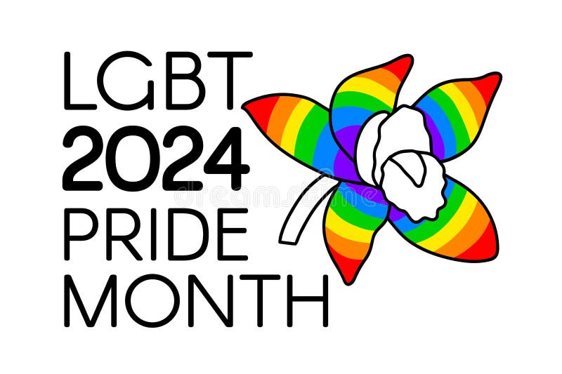 LGBTQ Pride Month Rainbow Logo. Vector Symbol of Pride Month Support ...