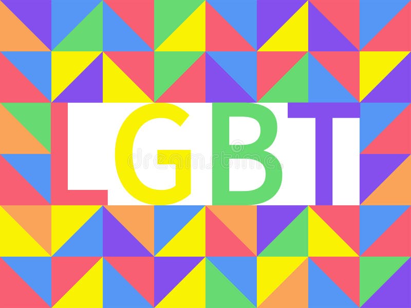 Lgbtq Rainbow Pride Month Abstract Colorful Geometric Background With