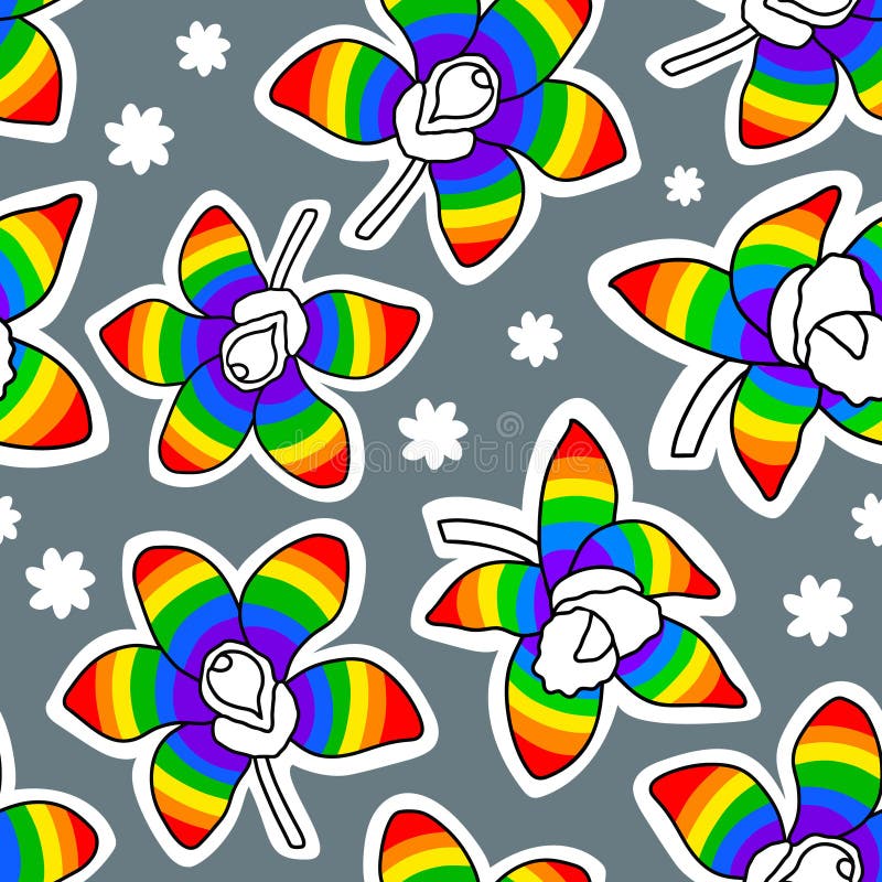 LGBTQ seamless pattern. stock illustration. Illustration of colorful ...