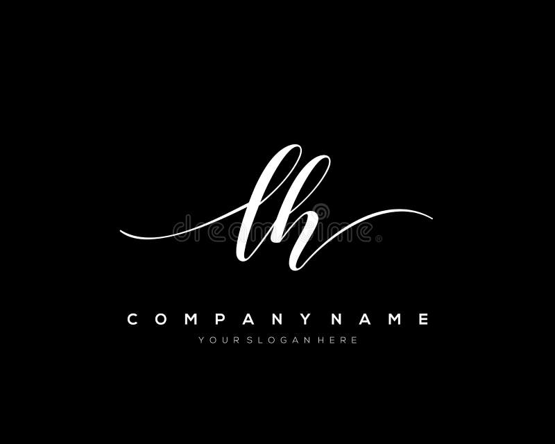 LH Initials Logo stock illustration. Illustration of simple - 79640139