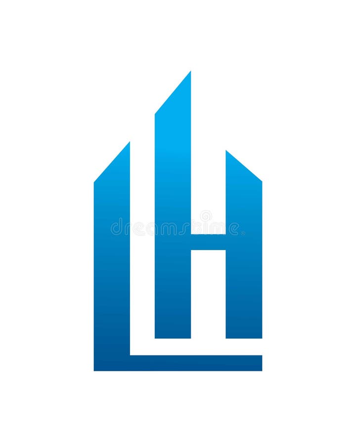 LH Initials Logo stock illustration. Illustration of simple - 79640139
