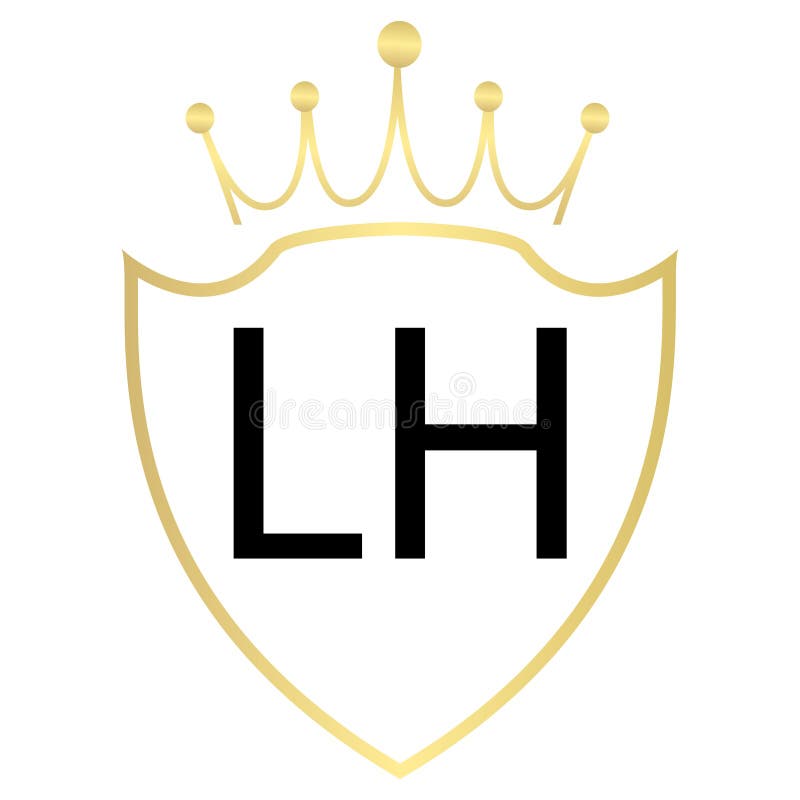 LH Letter Logo Design with Simple Style Stock Vector - Illustration of ...