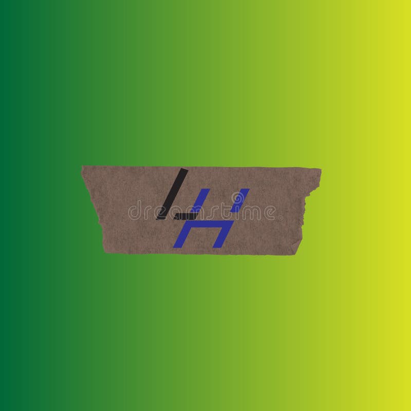 LH Text Logo Design stock vector. Illustration of brand - 261425112