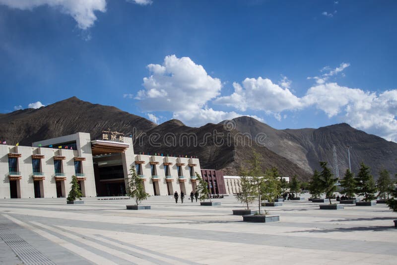 Lhasa Railway Station stock photo. Image of autonomous - 38372316