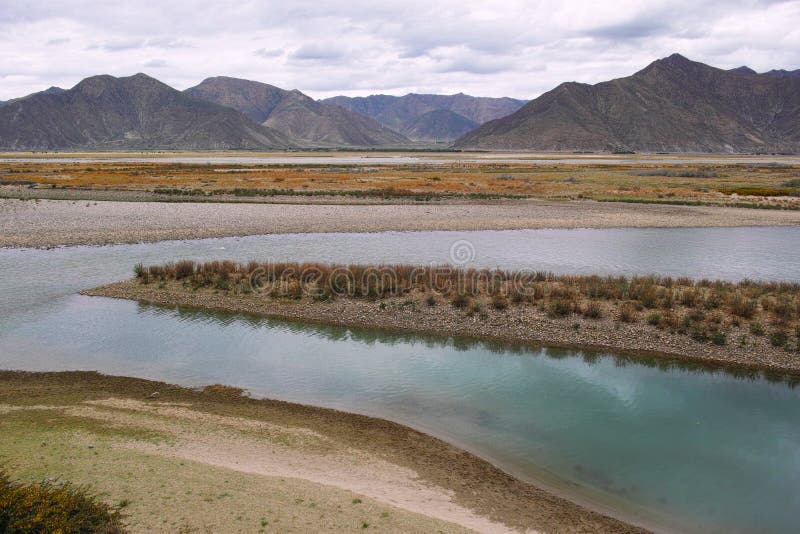 Lhasa River Valley stock photo. Image of mountain, scenic - 35887764