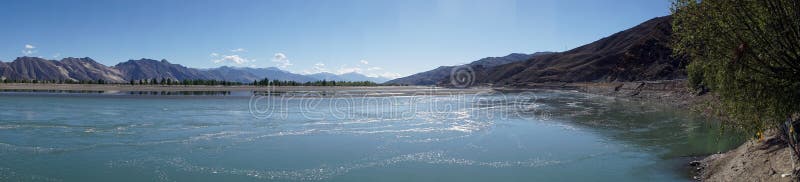 Lhasa rivver stock photo. Image of tibet, river, flow - 94089436
