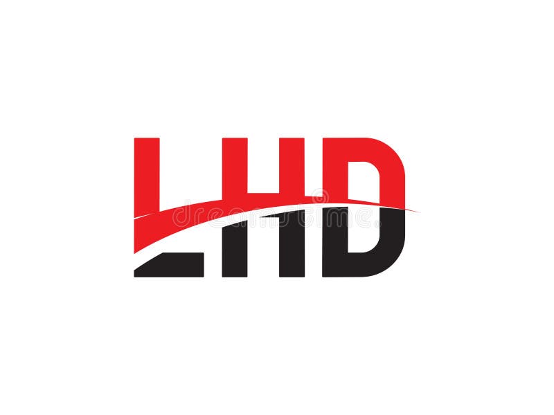 LHD Letter Initial Logo Design Stock Vector - Illustration of corporate ...