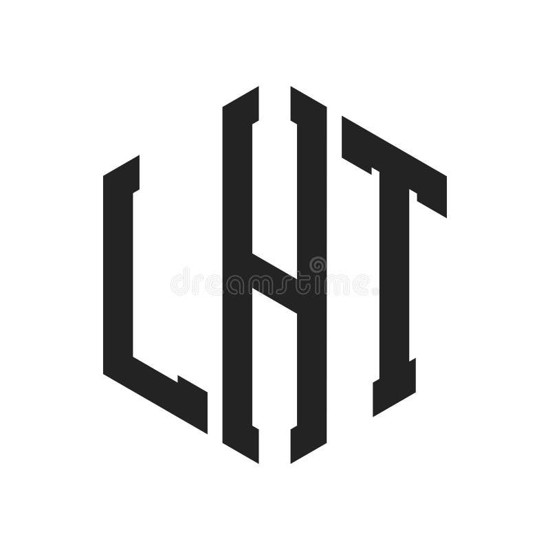 LHT Logo Design. Initial Letter LHT Monogram Logo Using Hexagon Shape ...