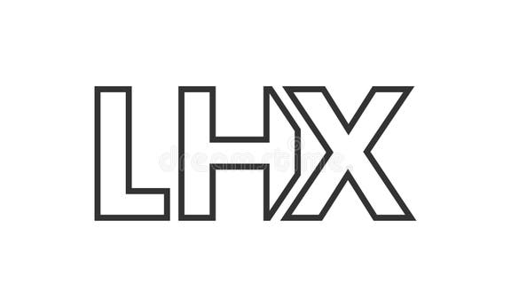 LHX Logo Design Template with Strong and Modern Bold Text. Initial ...
