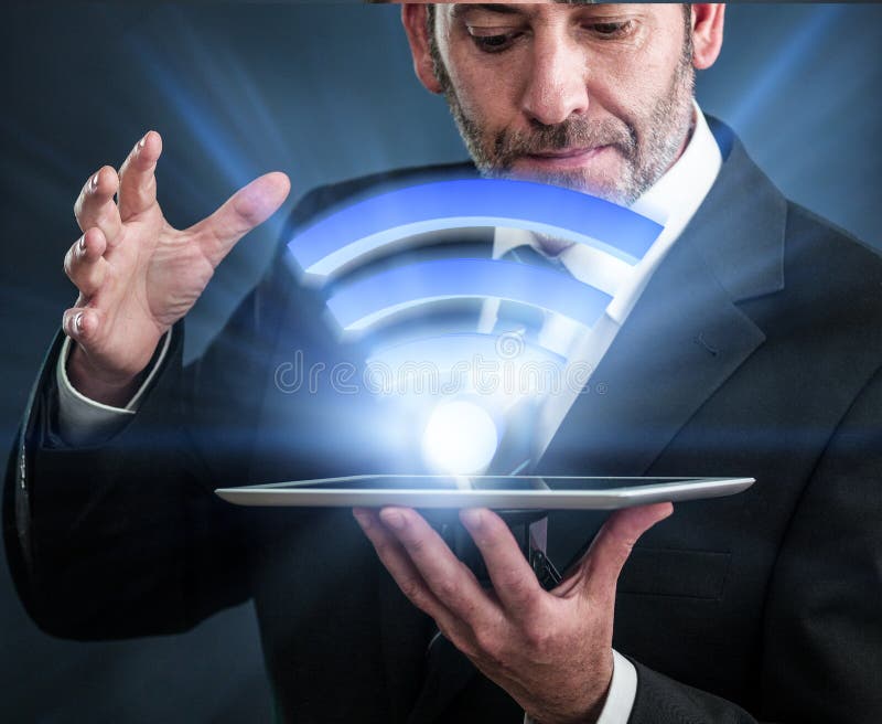 Li-Fi High Speed Wireless Connection Stock Photo - Image of antenna ...
