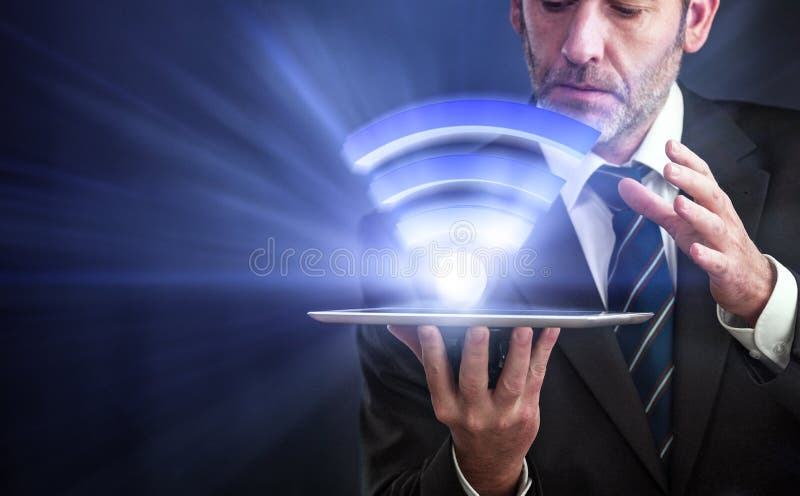 Li-Fi High Speed Wireless Connection Stock Photo - Image of online ...
