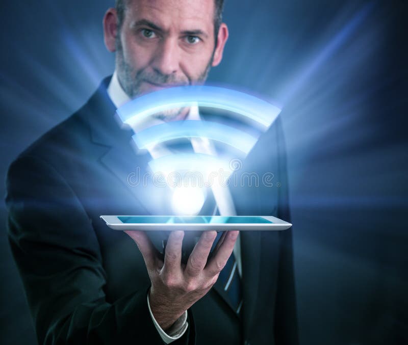 Li-Fi High Speed Wireless Connection Stock Photo - Image of hotspot ...