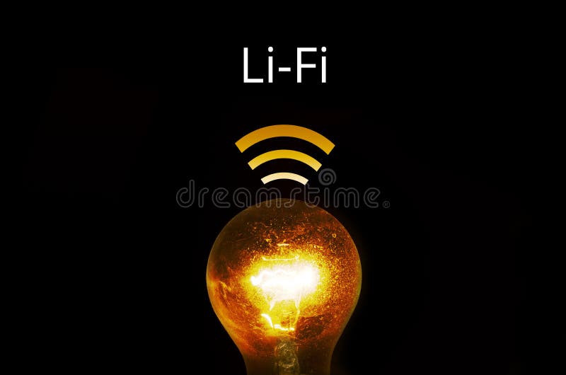 Li-fi technology stock photo. Image of corruption, orange - 98429232