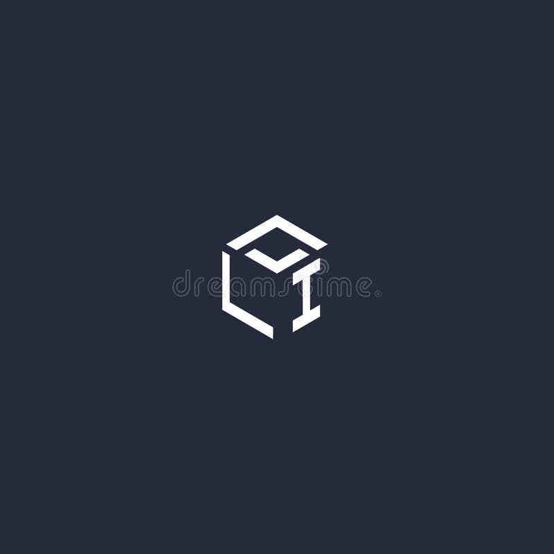LI Initial Hexagon Logo Design Stock Illustration - Illustration of ...
