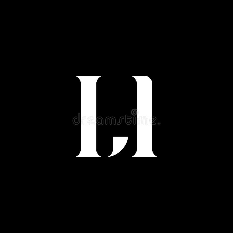 LI L I Letter Logo Design. Initial Letter LI Uppercase Monogram Logo ...