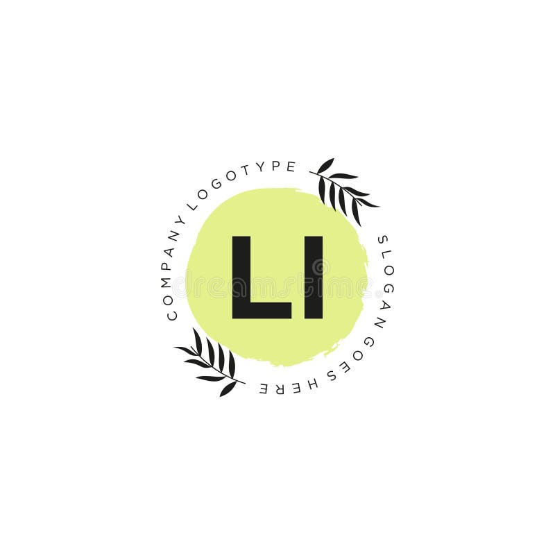 LI Letter Logo Icon Design Template Elements Stock Vector ...