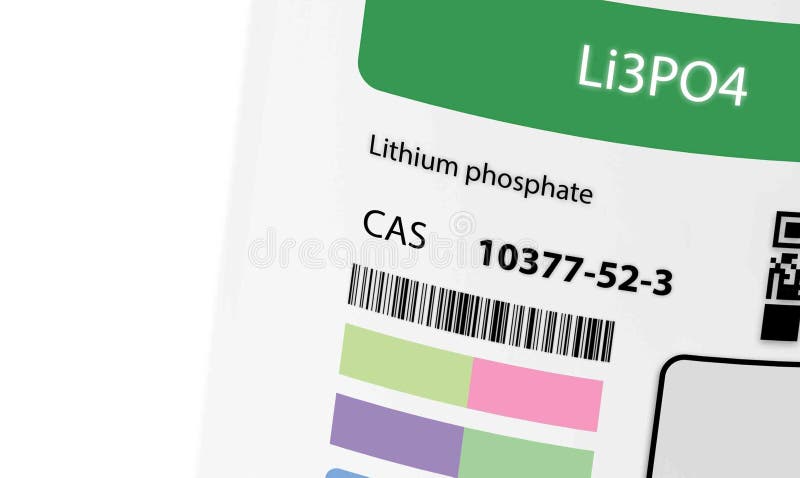 Li3PO4 - Lithium Phosphate stock image. Image of industrial - 296424473