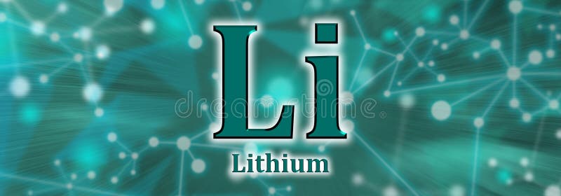 Li Symbol. Lithium Chemical Element Stock Illustration - Illustration ...