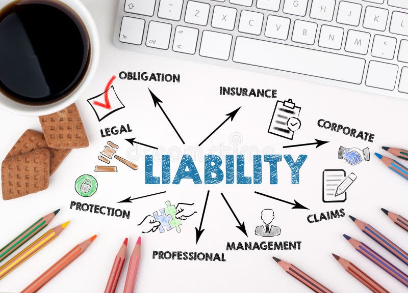 Liability Concept. Chart with Keywords and Icons Stock Photo - Image of ...