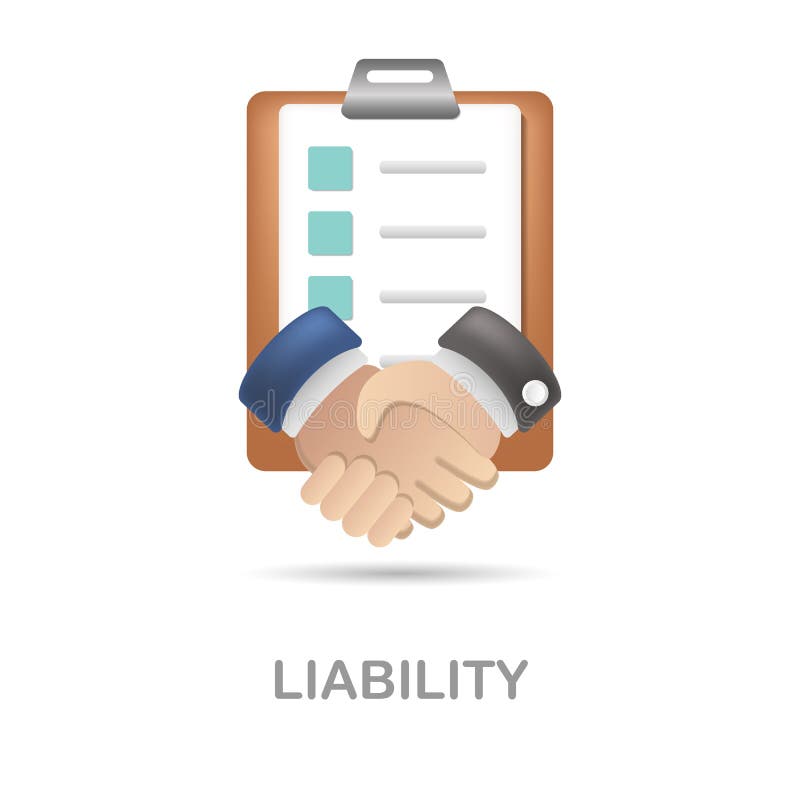 Liability Icon 3d Illustration from Customer Loyalty Collection ...